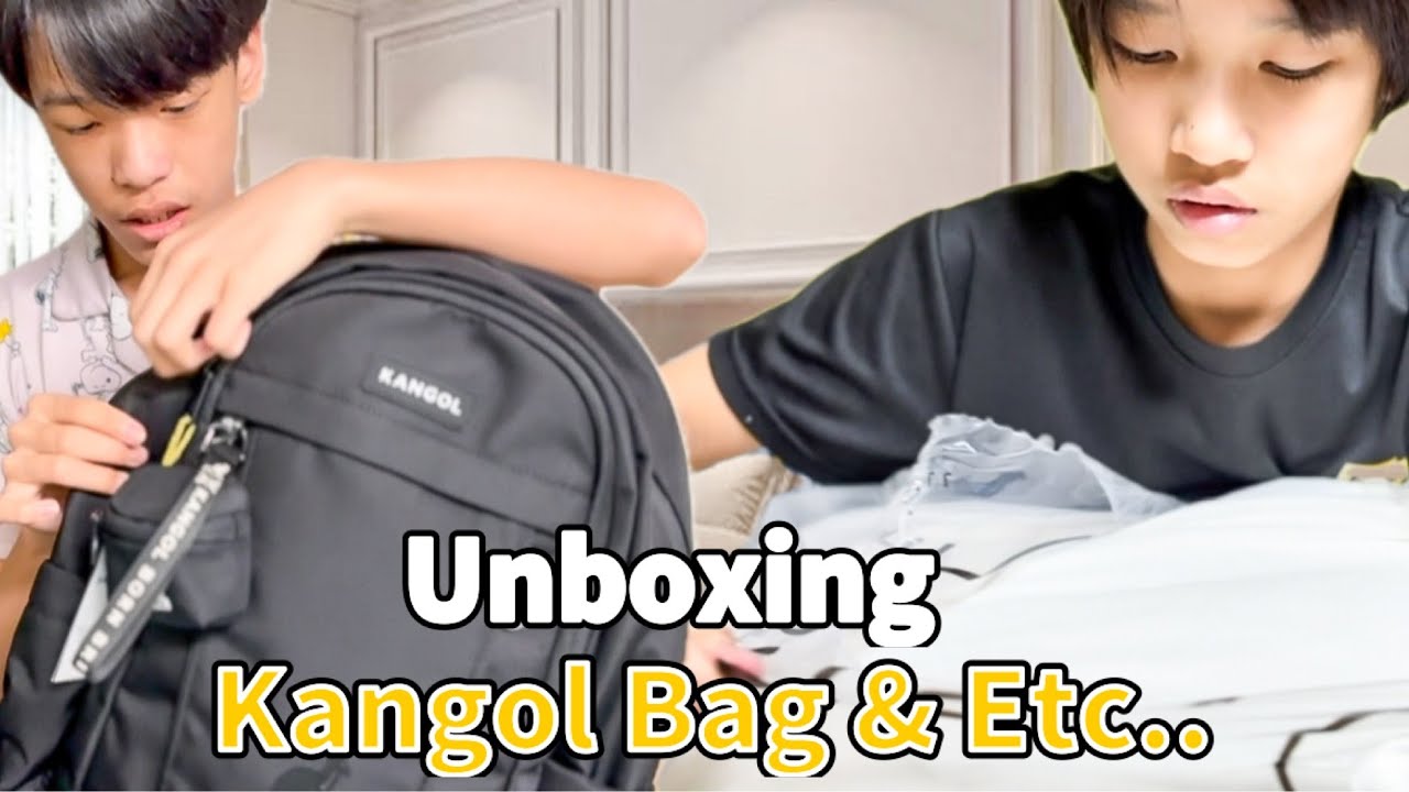 [VLOG] Unboxing Kangol Bags, Clothes, Bed Sheet and Experimental Toolsㅣ ...