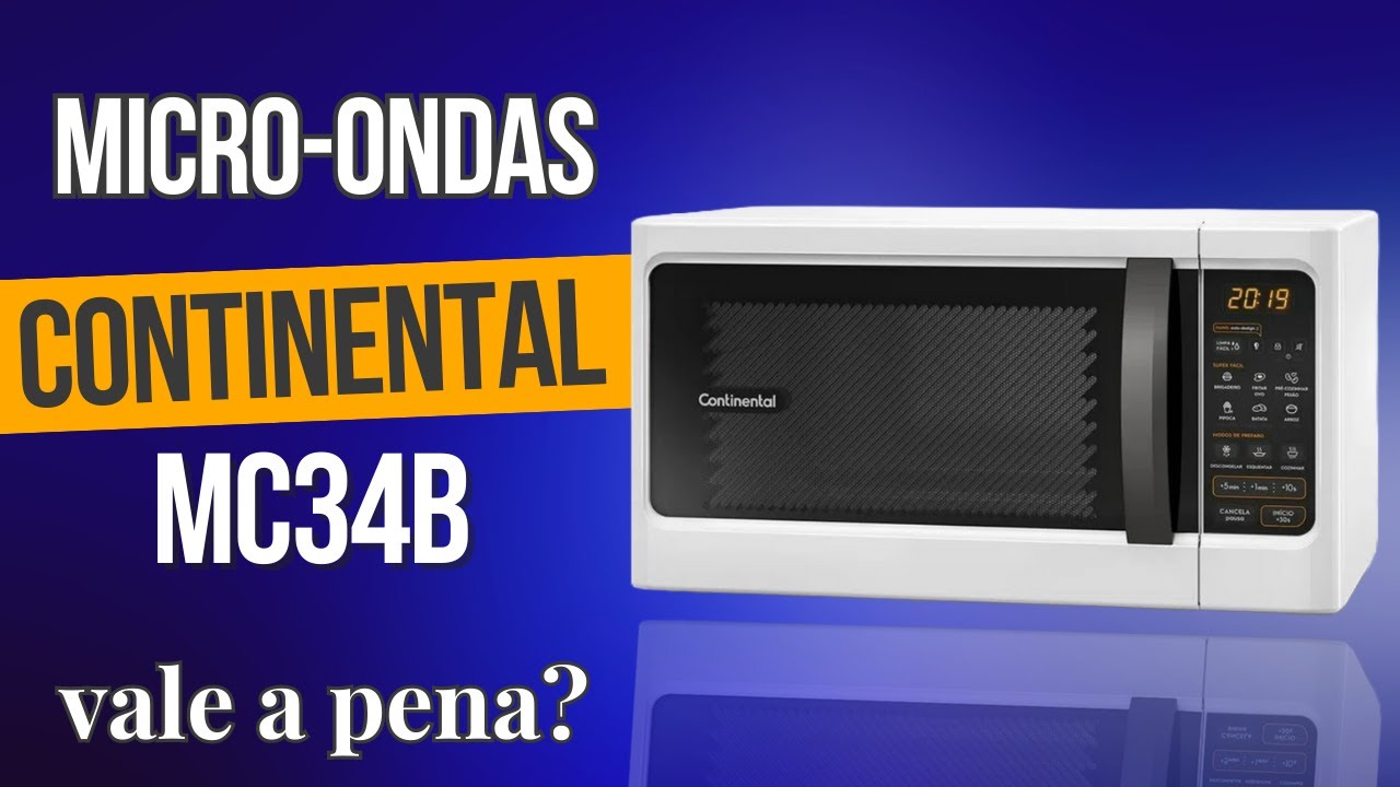 Forno micro-ondas MC34B 34L da Continental - Vale a pena? - YouTube