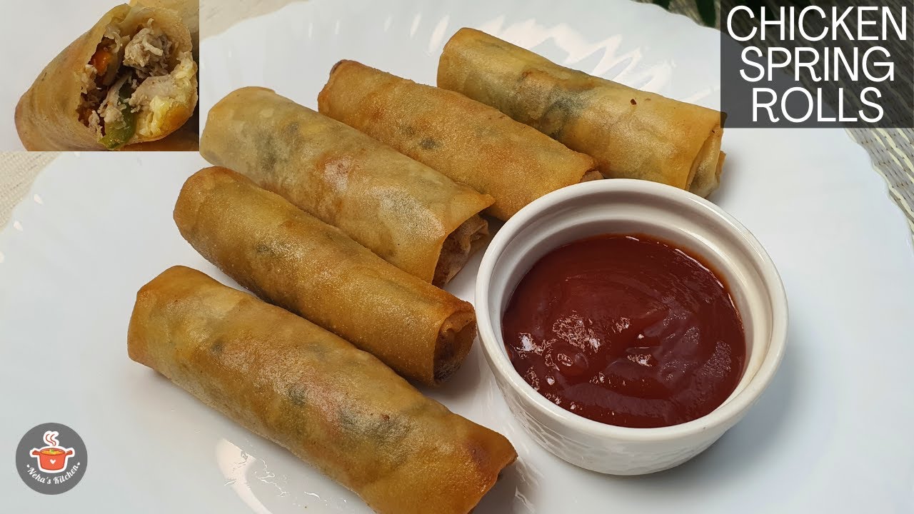 Chicken Spring Rolls | Make and Freeze Spring Rolls | Ramadan Special ...