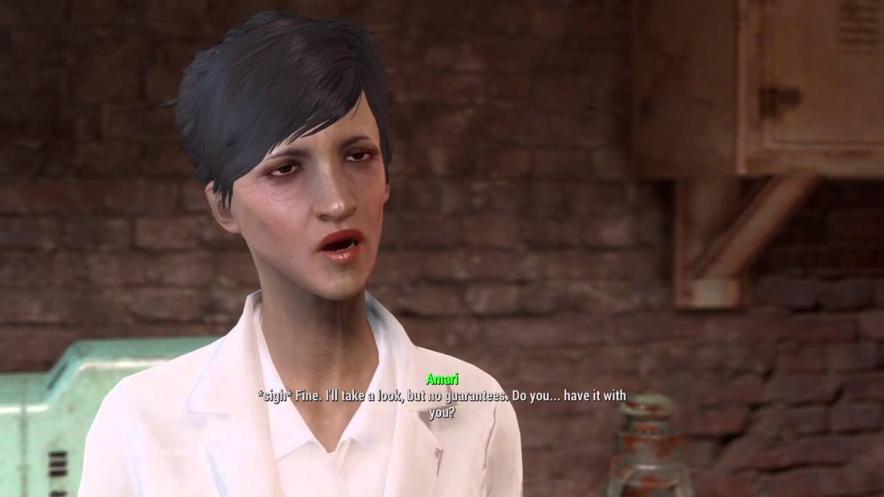 Fallout 4 PS4 - Dangerous Minds - The Memory Den - Dr Amari - YouTube