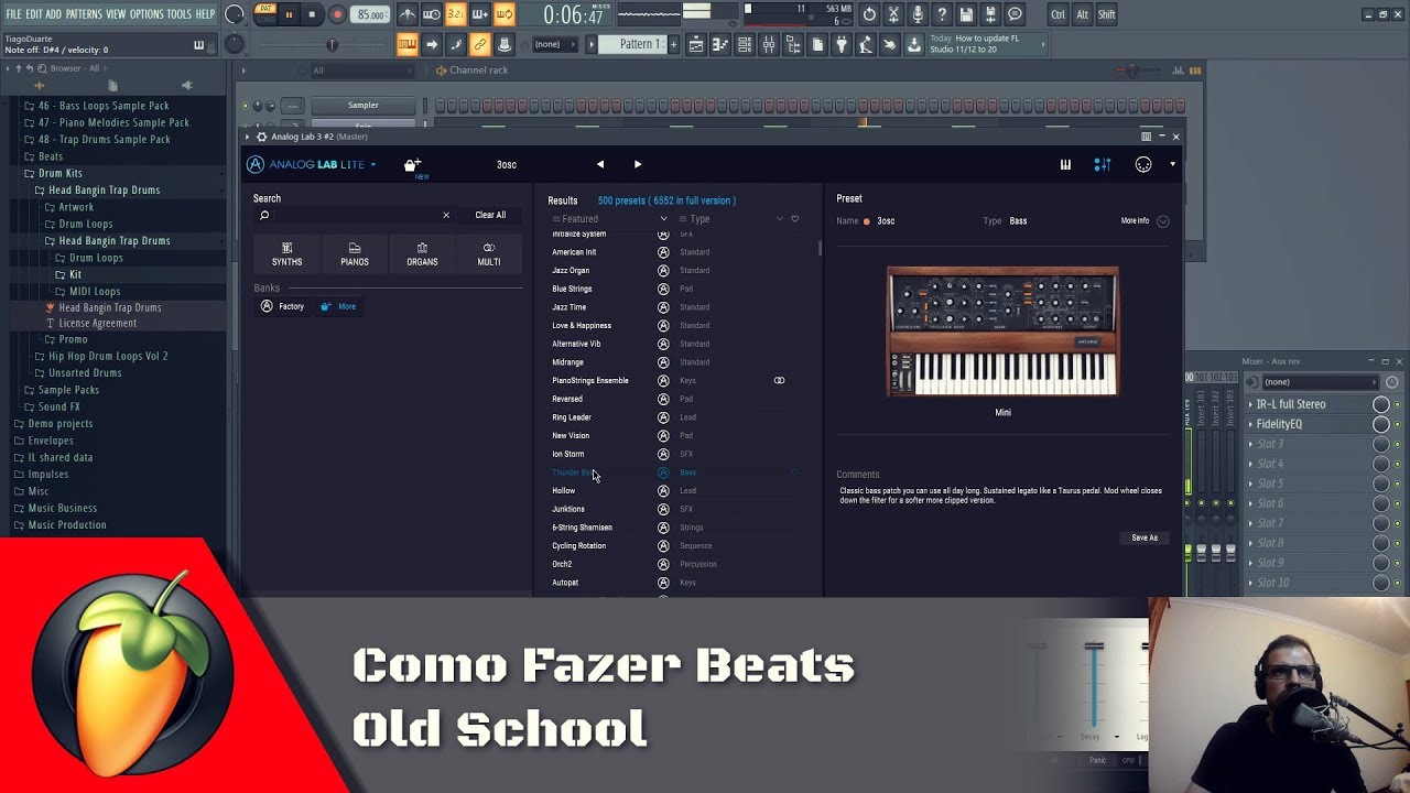 Como Fazer Beats Old School | Tutorial de FL Studio - YouTube