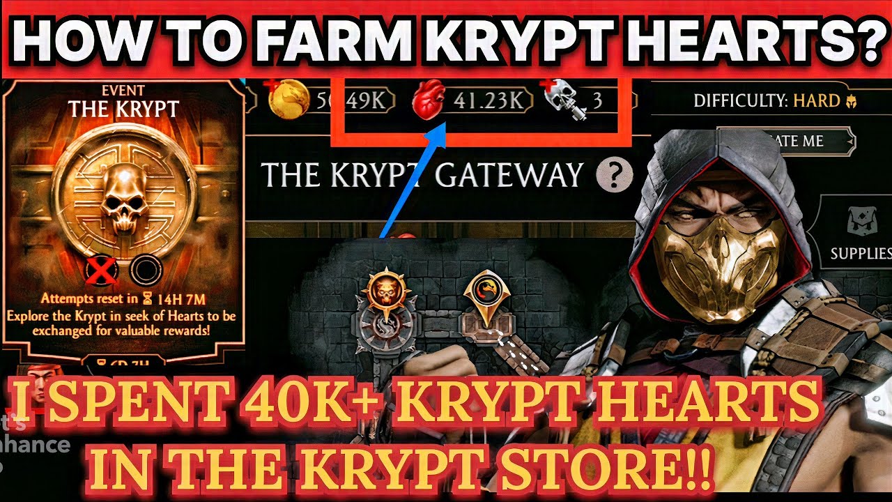 I spend 40000+ krypt hearts in krypt store | mk mobile krypt | mk ...