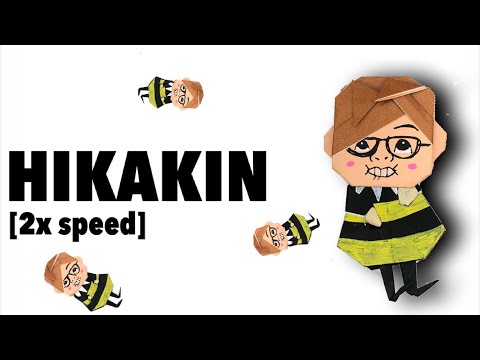 How To Make Origami HIKAKIN Bee ヒカキン 折り紙 [2x speed] - YouTube