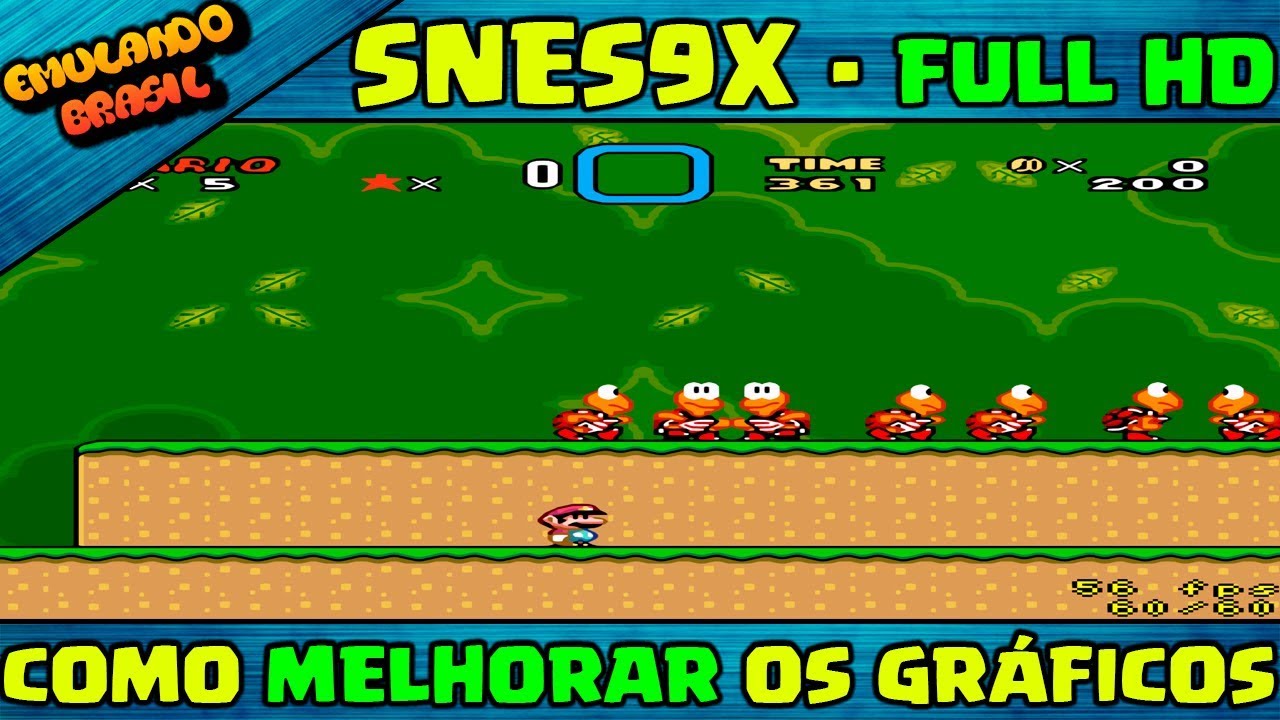 Como MELHORAR os GRÁFICOS do EMULADOR DE SUPER NINTENDO SNES9X NO PC 2018 DEIXANDO ELE FULL HD ...