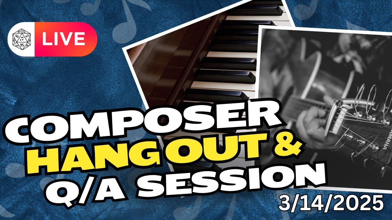 Q/A and Hang Out While I Compose | March 14th, 2025 - YouTube