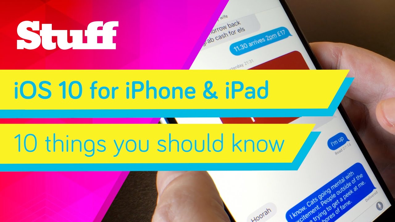 10 things you need to know about Apple iOS 10 for iPhone and iPad - YouTube