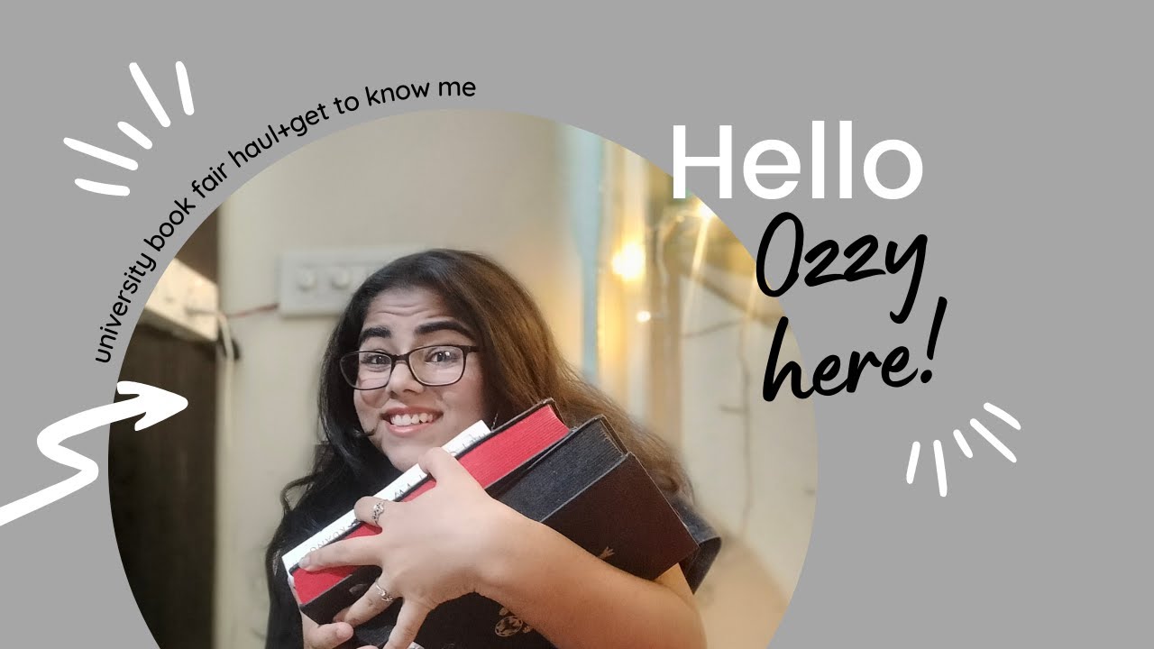 HELLO HELLO || university book fair haul+get to know me - YouTube
