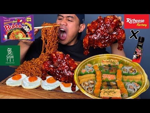 LEBARAN MUBANG SAMYANG TERBARU + 1 EKOR RICHEESE SAOS SAMYANG + 36 SUSHI TEI !!