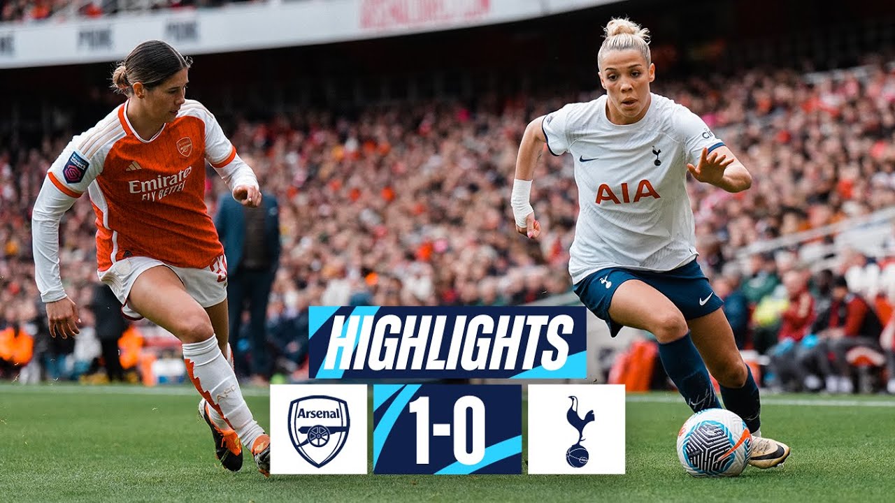 ARSENAL 1-0 TOTTENHAM HOTSPUR // WSL HIGHLIGHTS - YouTube