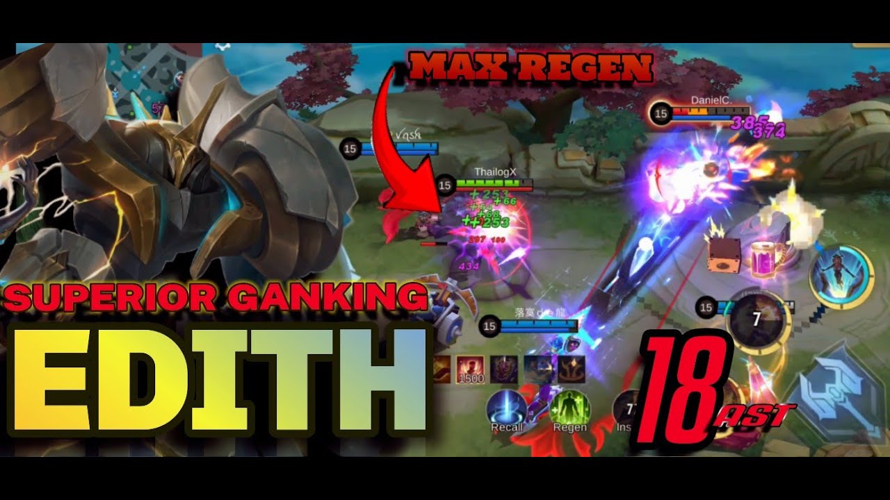 Mobile Legends x EDITH IS THE BEST TANK IN THE GAME!!! - EDITH REGEN ...