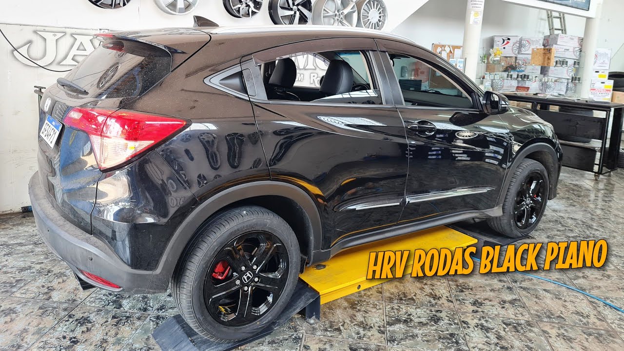 Honda HR-V 2018 Ex Pintura Rodas Black Piano Aro 17 #black #allblack ...