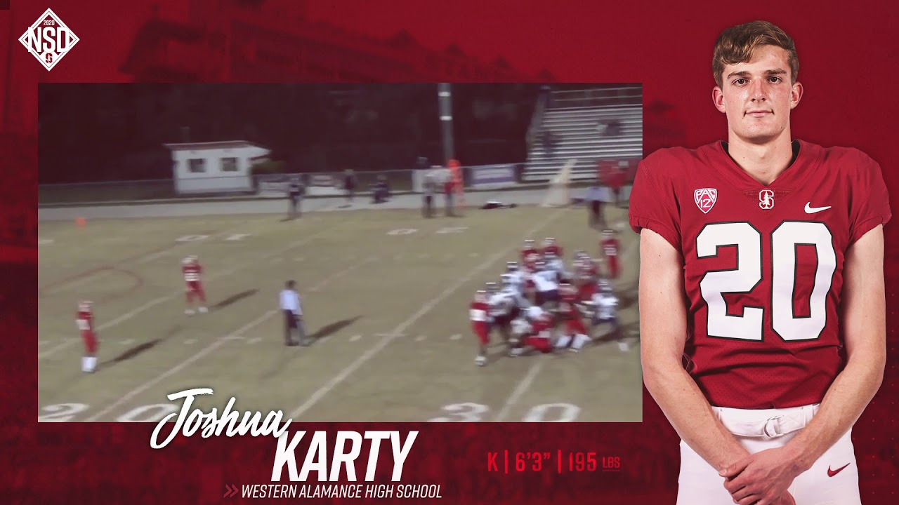Stanford Football: Joshua Karty | #CardClass20 - YouTube