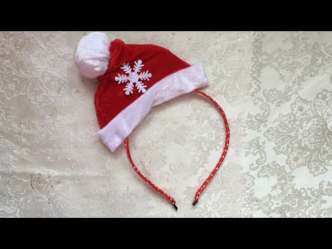 Çox asan şaxta baba abadoku hazirlanmasi noel baba saç bandi yapimi santa claus hair band handmade