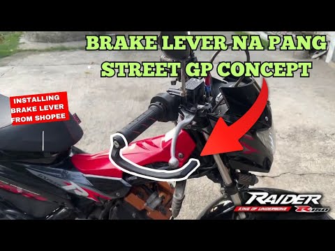 STREET GP CONCEPT BREAK LEVER GUARD for RAIDER 150 carb - YouTube
