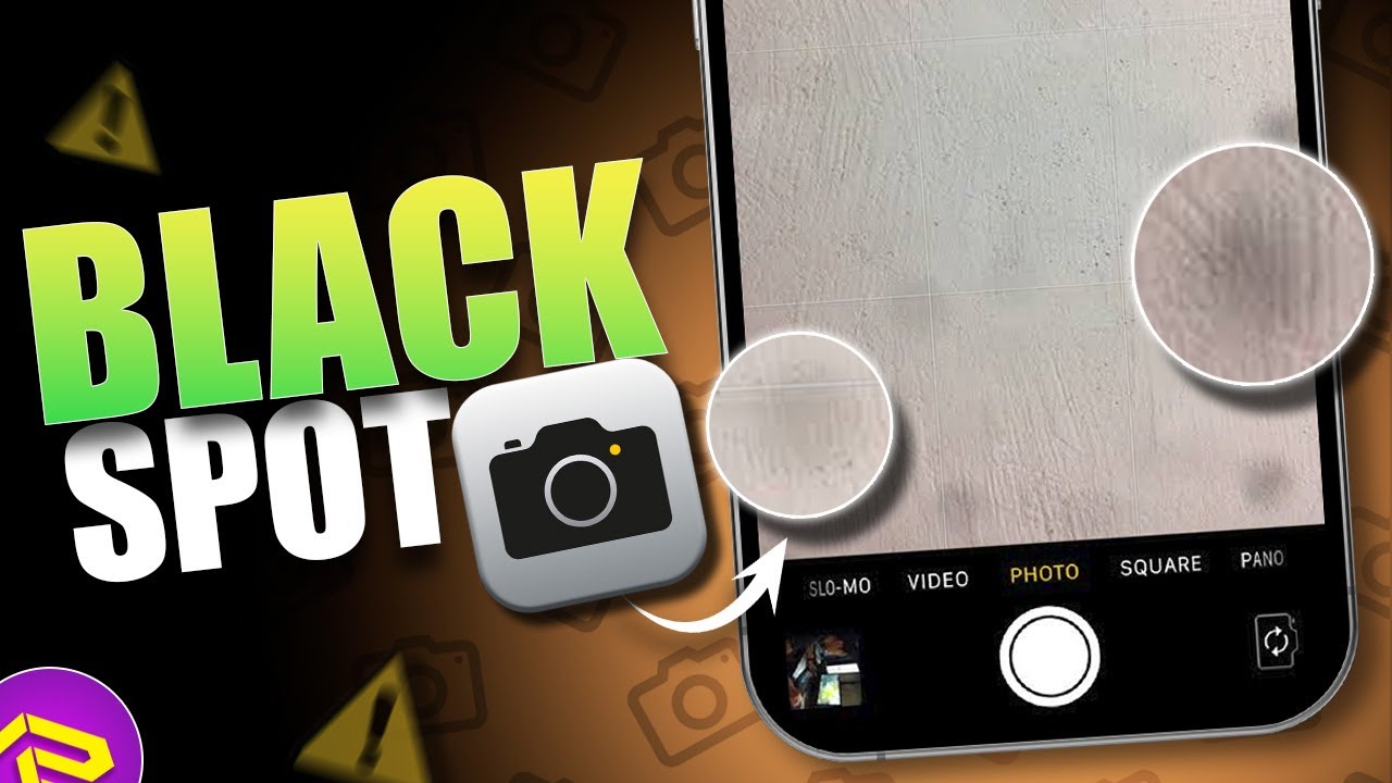 How to Fix iPhone Camera Showing Black Spot | Black dot spoted in ...