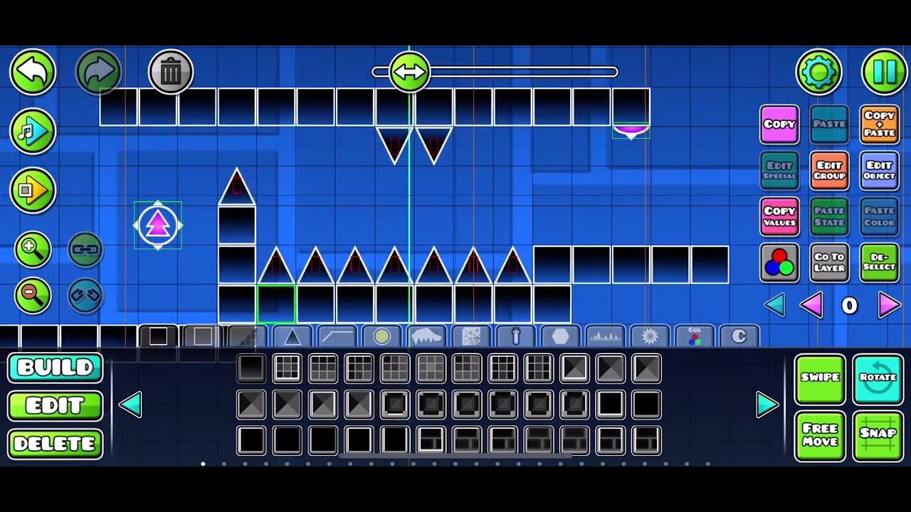 Building a 20 second layout in geometry dash - YouTube