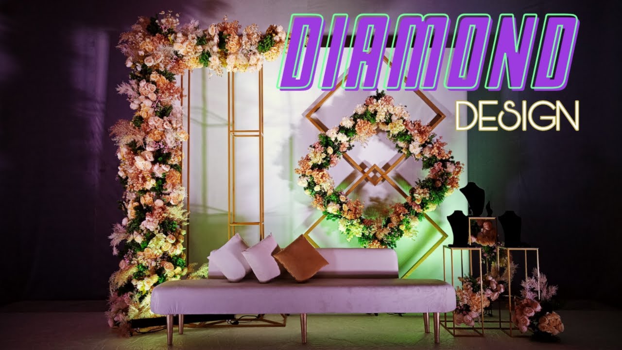 Diamonds - Simple Wedding Stage Design - YouTube