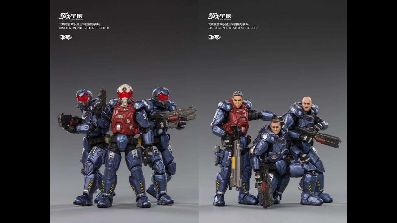 JoyToy 1:18 Northern Union Government 03rd Legion Interstellar Troopers ...