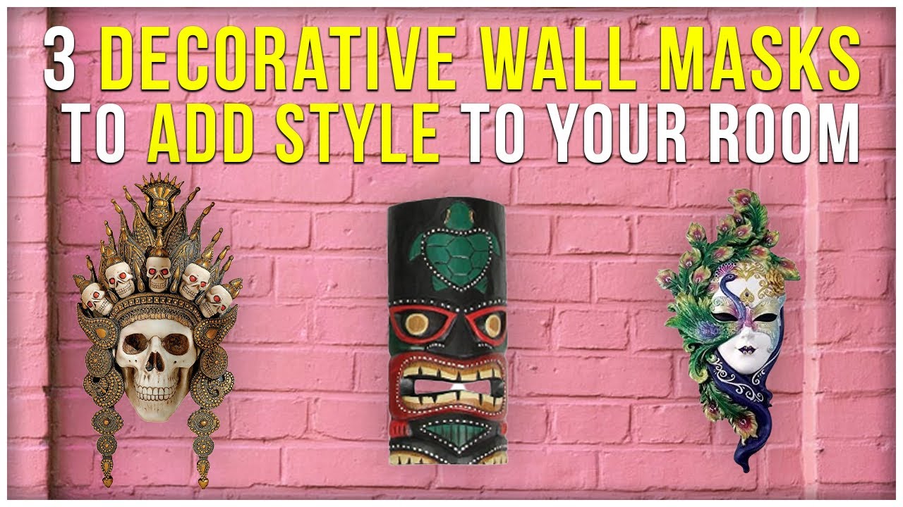3 Decorative Wall Masks to Add Style to Your Room - YouTube