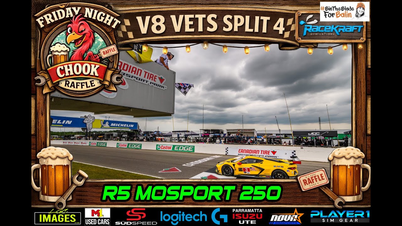RaceKraft Simulations V8 Veterans // S26 // S4 // RND5 // MOSPORT 250 ...