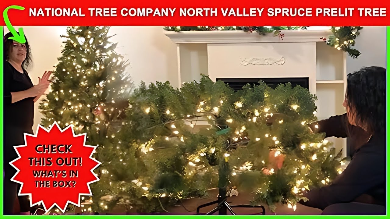 Unbox Magic: Setting Up a 7FT North Valley Spruce Pre-Lit Tree - YouTube