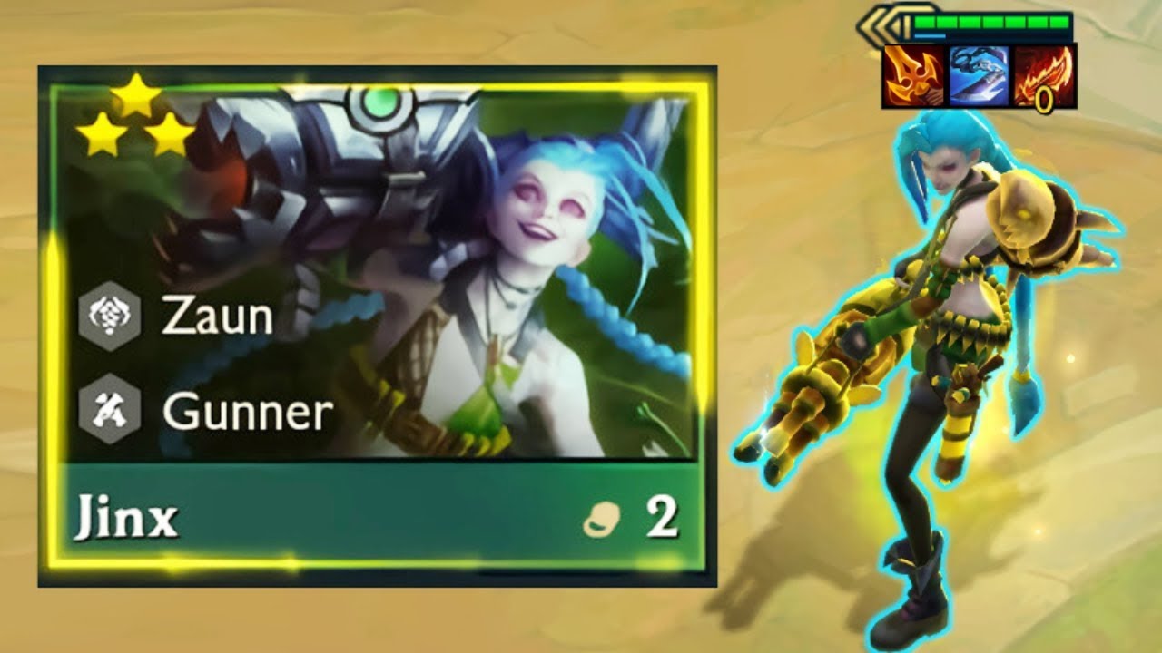 Jinx 3⭐ Carry + 6 Zaun Leo Rank ĐTCL MÙA 9 - YouTube