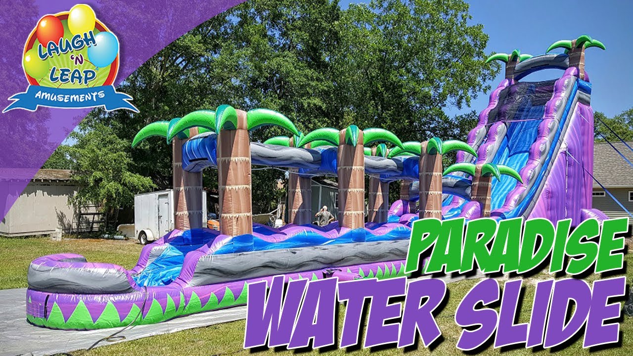 Paradise Water Slide | Tallest Inflatable in South Carolina | Purple ...