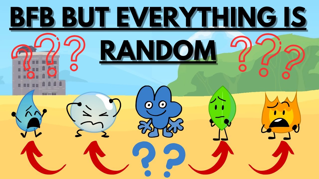 BFB but random! (BFDI Custom Elimination Order) - YouTube