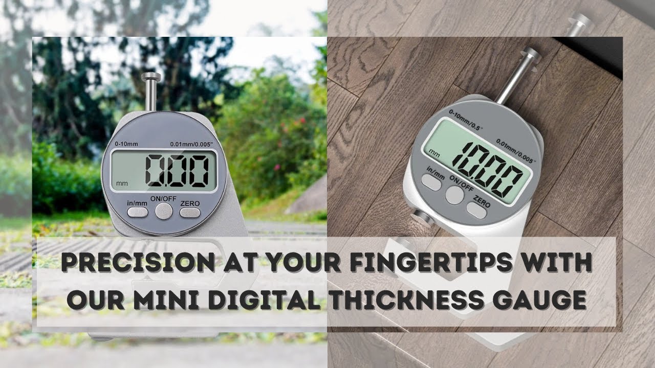 Mini Digital Thickness Gauge - With Large LCD Screen Display, - YouTube