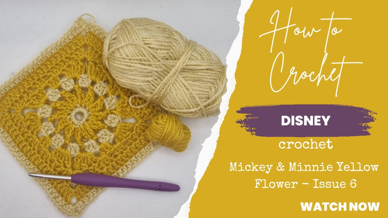 How to crochet Hachette Disney Crochet Square 6 - Mickey and Minnie ...