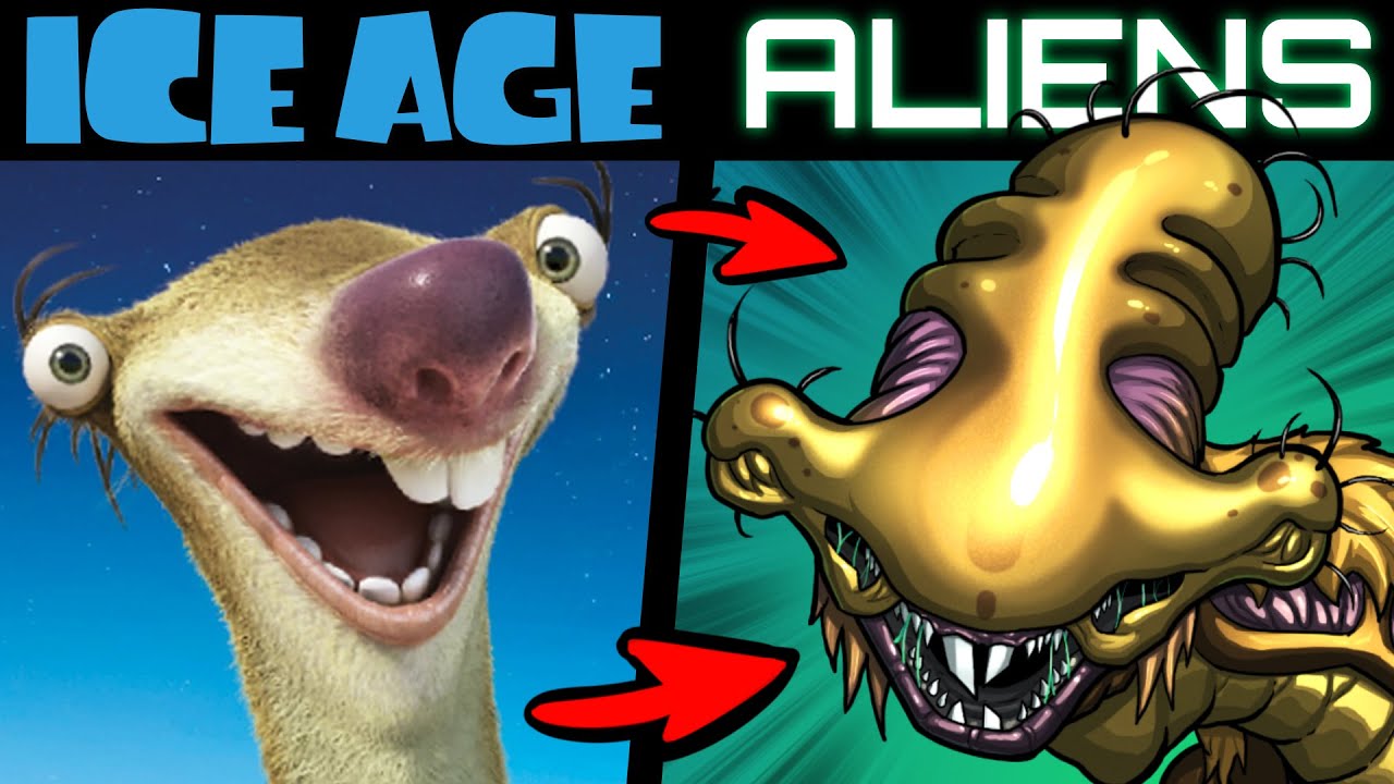 What if ICE AGE Characters Were XENOMORPHS (Story & Speedpaint) - YouTube