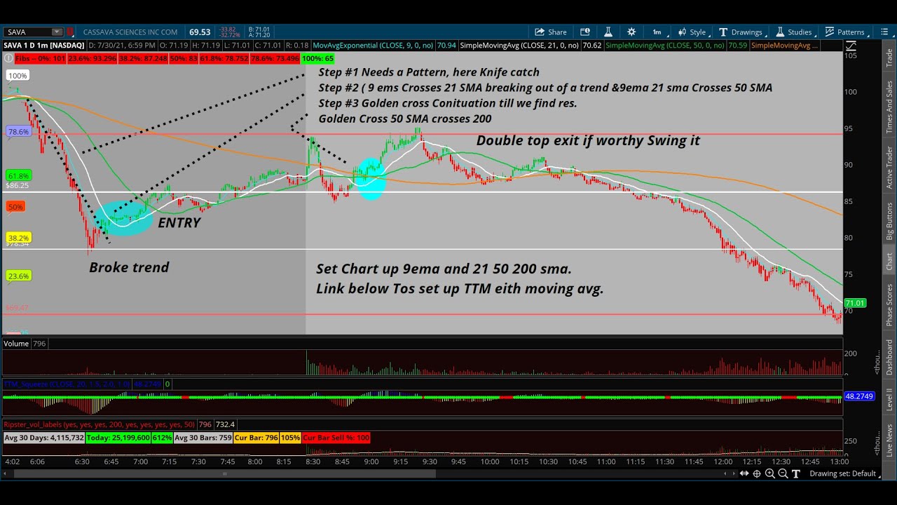 SNEAKY SNAKE TRADE Strategy, Live 2 pm eastern time using 9ems & 21 ...