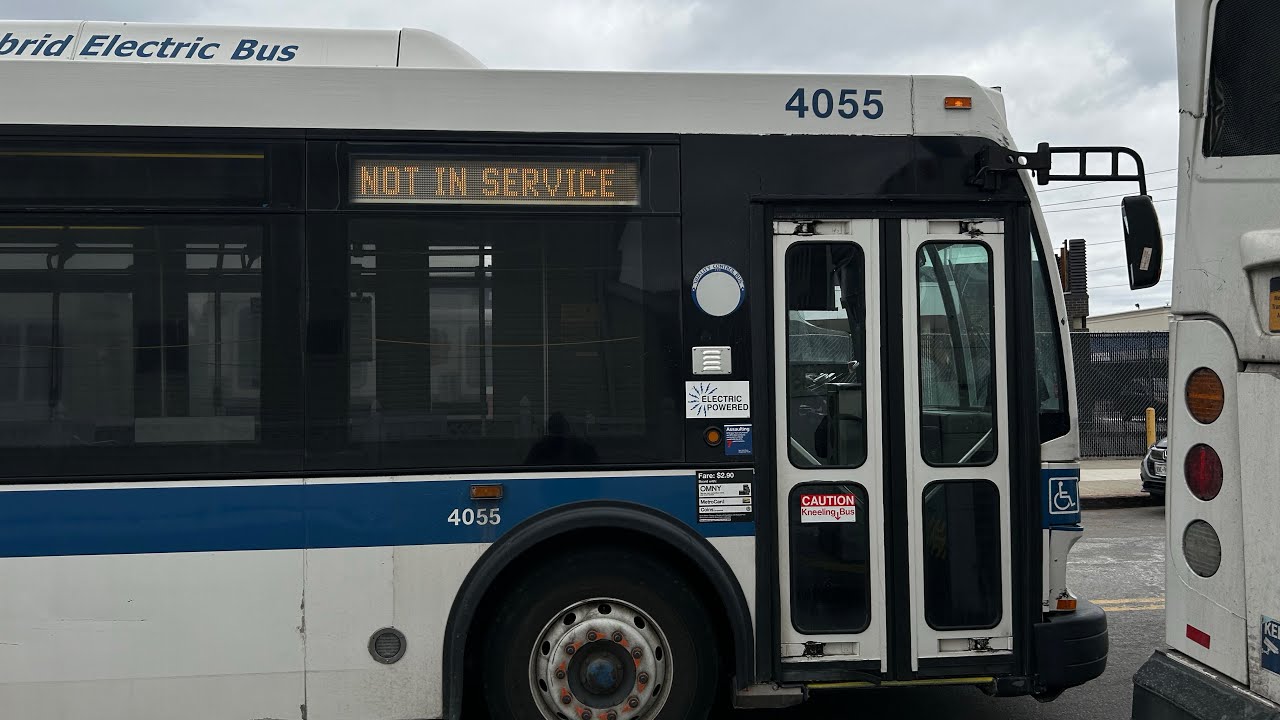 MTA Bus: Ride on 2009 Orion VII Next Gen Hybrid #4055 Q35 to Rockaway ...