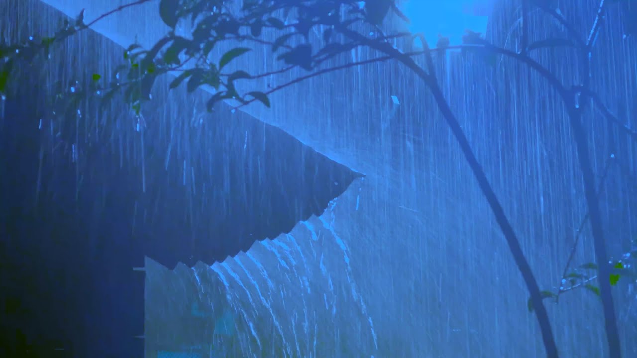 Rain on Roof | Beat Stress and Insomnia with Heavy Rains and Thunder ...