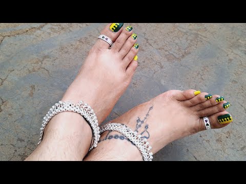 Beautiful Feet / Silver Payal & Touring Design / Feet / Foot Care / Feet Worship / Suman Kavitafeet