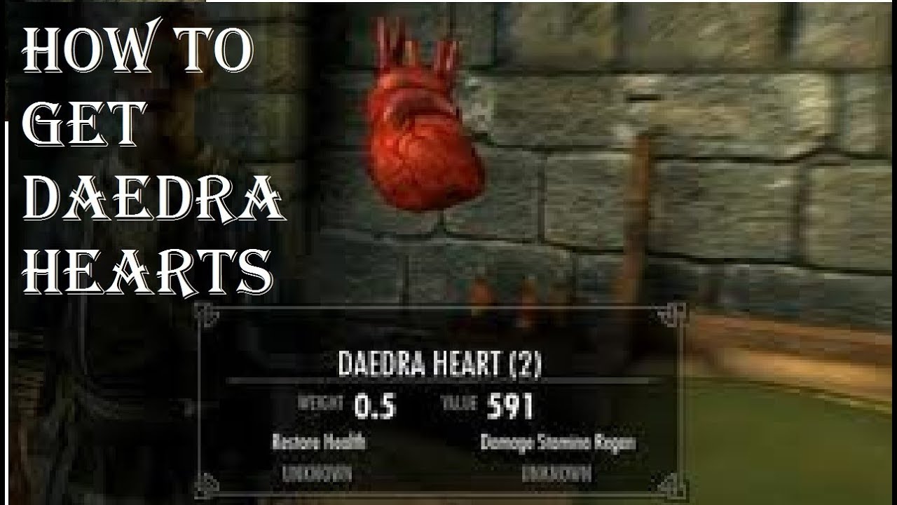 Skyrim - Two Methods For Getting Daedra Hearts - YouTube