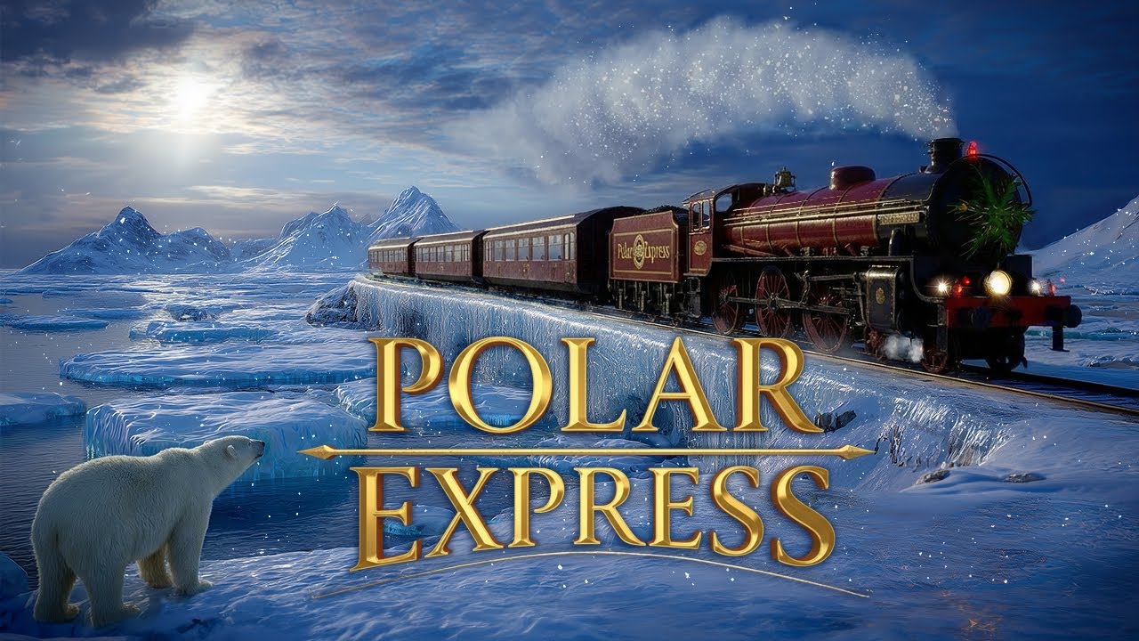 ️ Christmas Polar Express Tour🎄🚂 Cozy Train Ride Through Arctic Seas ...