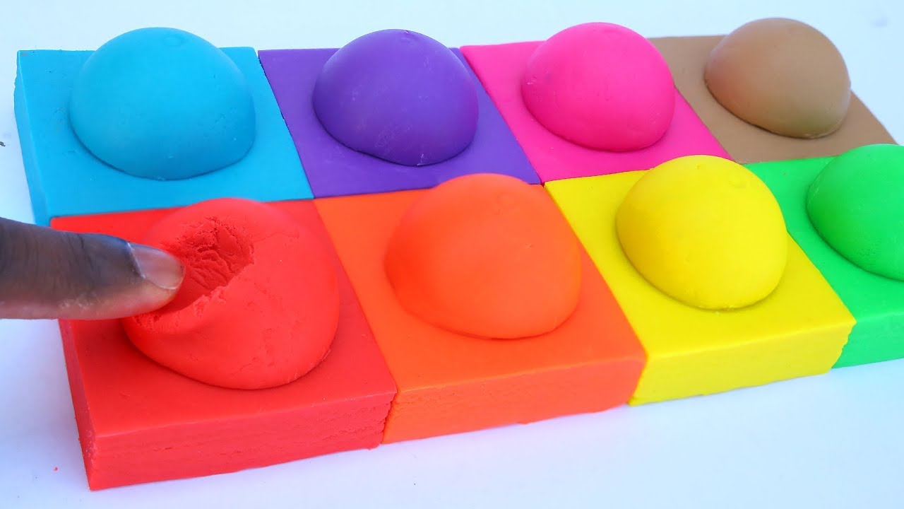 Play Doh Surprise Fun Eraser Modelling Clay Learn Colors Kids Video ...