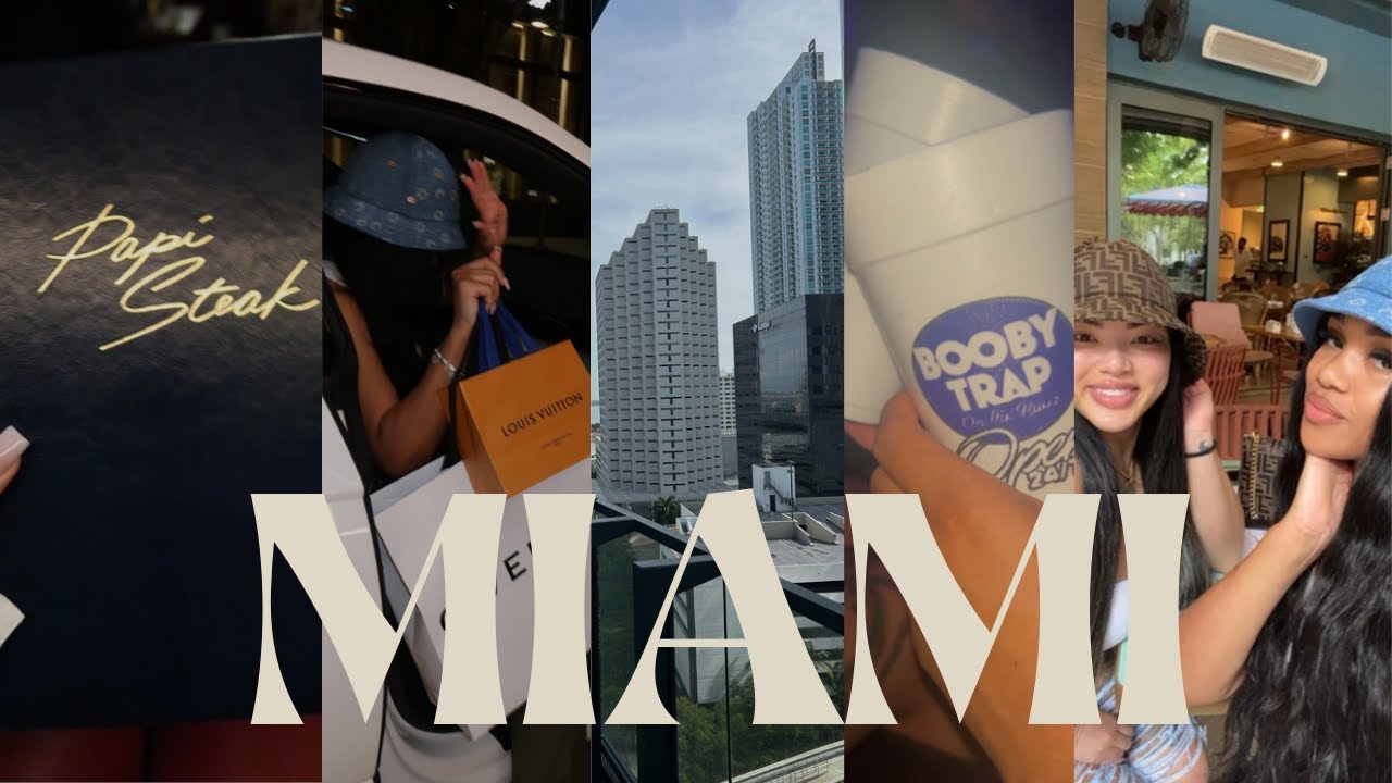 WENT MIA IN MIAMI FOR 48 HOURS | PAPI STEAK, SHOPPING, BOOBY TRAP ON ...