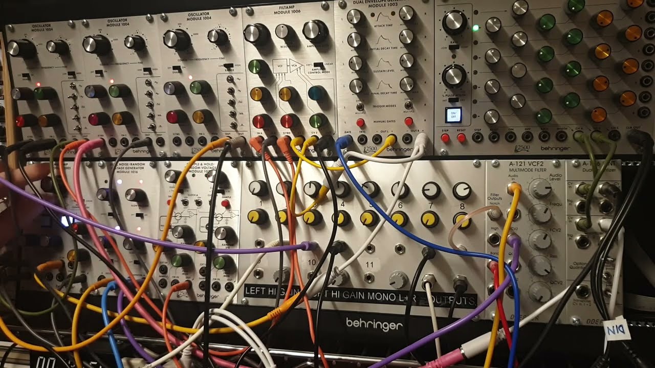Behringer 2500 and Doepfer modules - YouTube