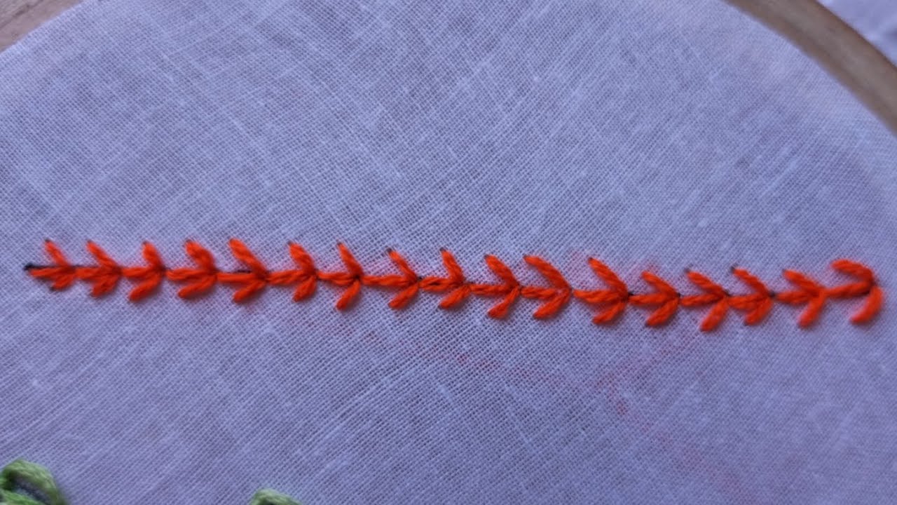 Basic hand embroidery Fern stitch tutorial, Embroidery Work, Basic hand ...