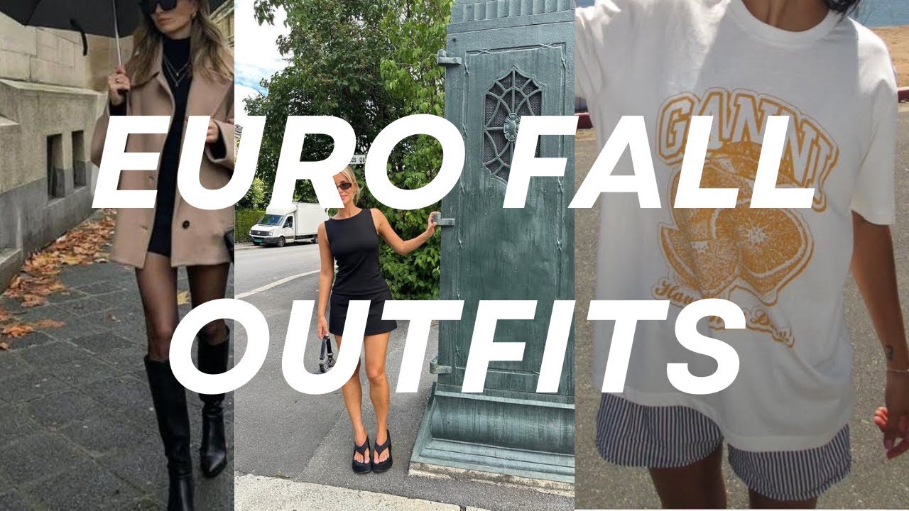 euro fall inspired outfits: european outfits for vacation - YouTube