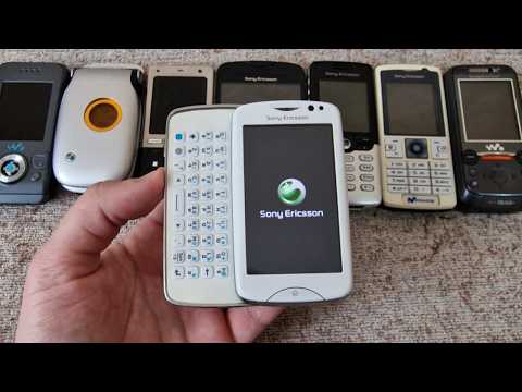 My Sony Ericsson classic phones collection startups