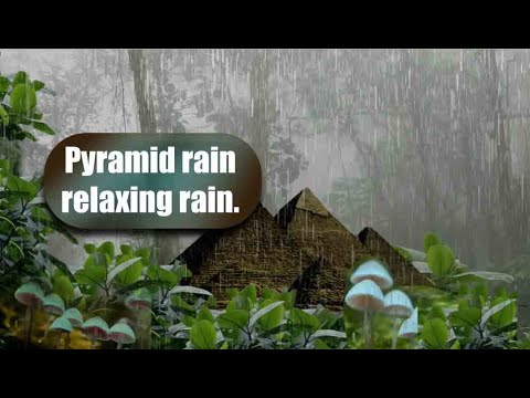 Pyramid in rain forest. Relax with rain sound. ASMR #rain #relax #sleep ...