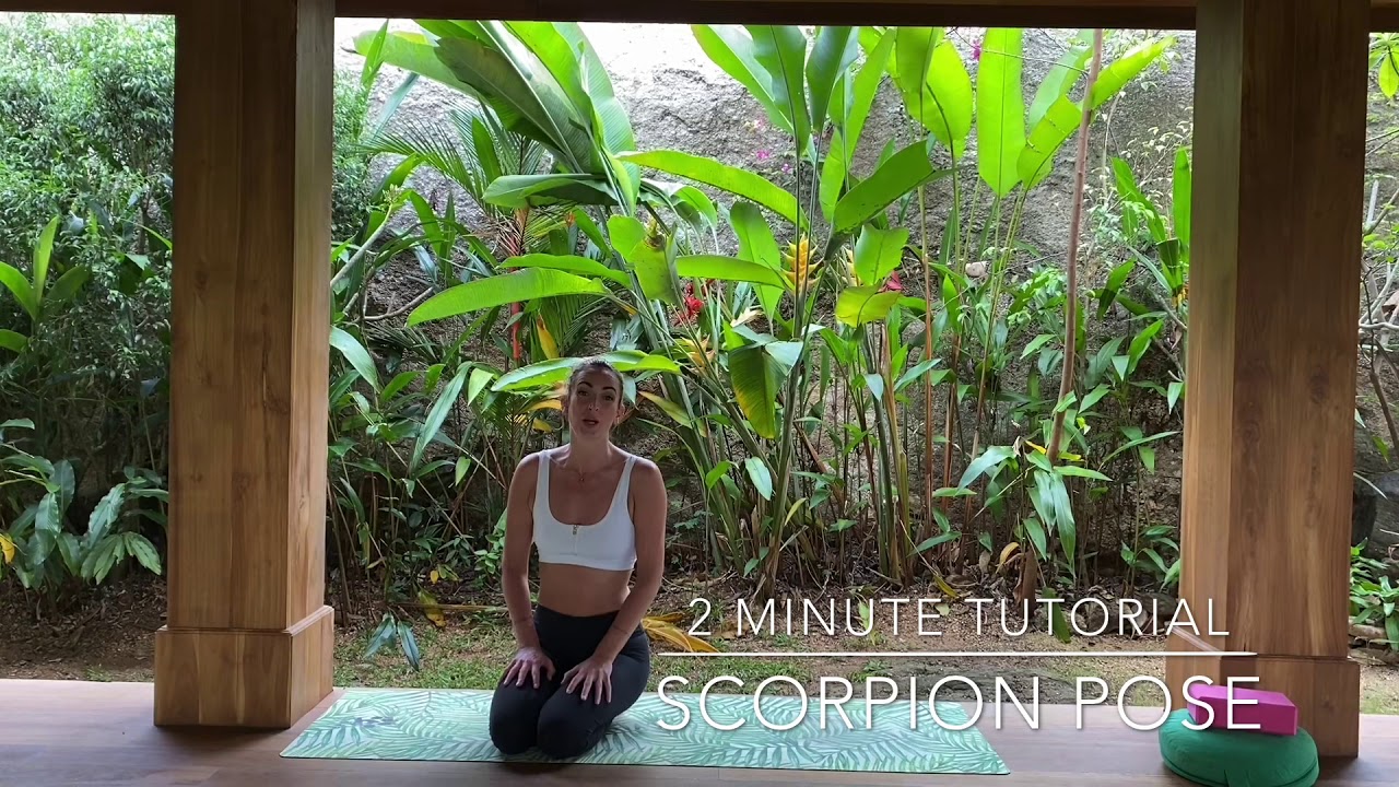 2 minute Scorpion Pose Tutorial - YouTube