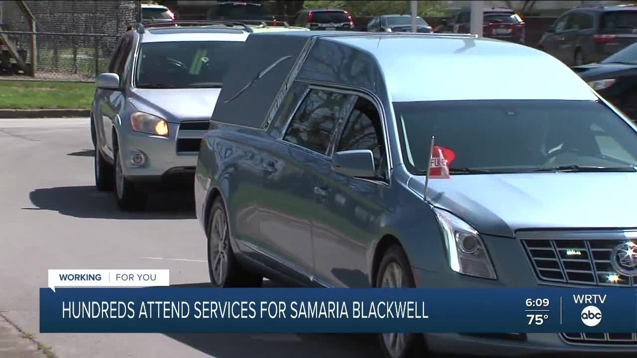 Hundreds Attend Services for Samaria Blackwell - YouTube