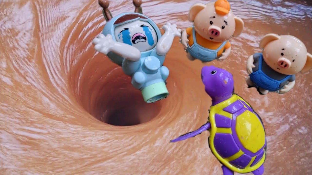 Experiment Whirlpool Hole Vs peppa big, cry face, turtle God, #15 - YouTube