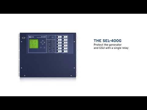 SEL-400G: Protect the Generator and GSU with a Single Relay - YouTube