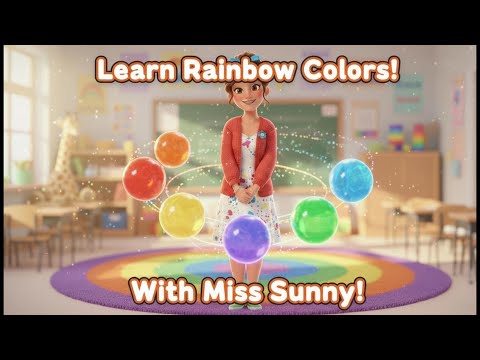 Learn Rainbow Colors with Miss Sunny | Fun Preschool Learning