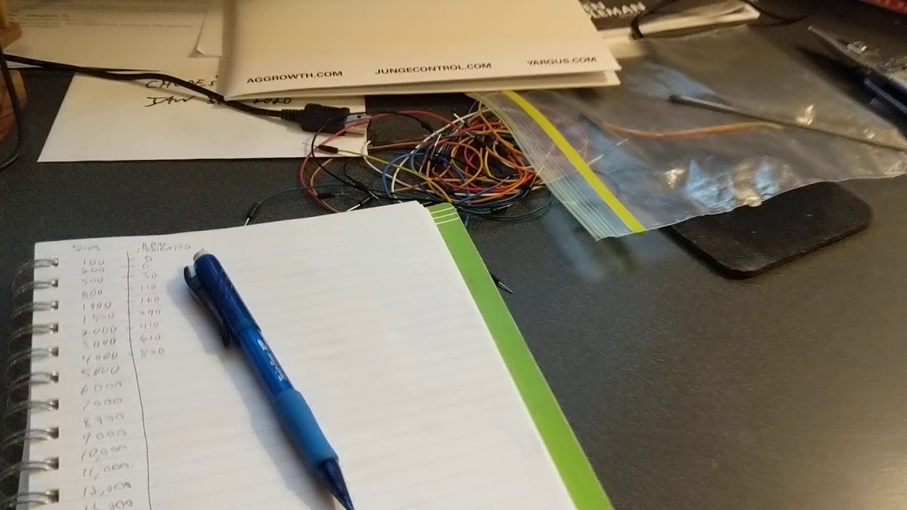 Arduino Engine coil tach pulse to stepper driven aircraft mechanical ...